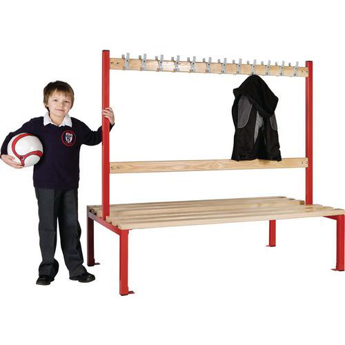 Double Sided Changing Room Bench - Rapid Racking
