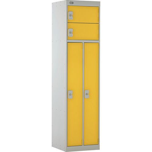 Clean & Dirty Metal Storage Lockers - 2 Person - Anti-Bacterial Coat ...