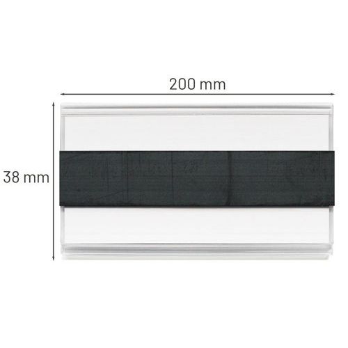 Clear Label Holders - 200-2000mm Lengths - Magnetic