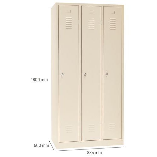 Clean Industry Locker - On base - Rapid Racking