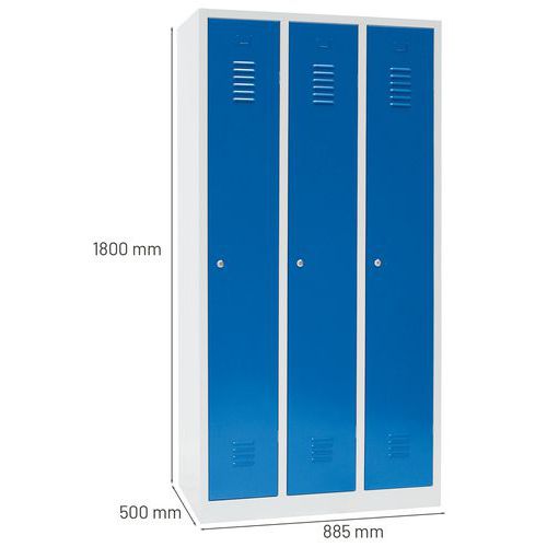 Clean Industry Locker - On base - Rapid Racking