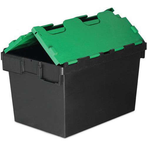 Black Plastic 56-64L Storage Boxes - Rapid Racking