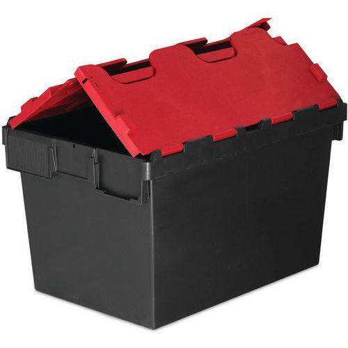 Black Plastic 56-64L Storage Boxes - Rapid Racking