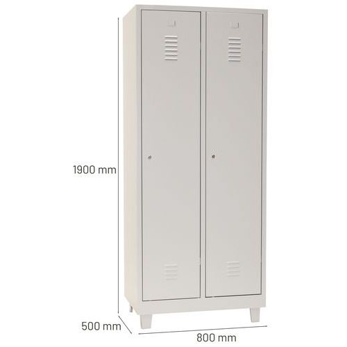 Clean & Dirty Locker With Plinth - Rapid Racking