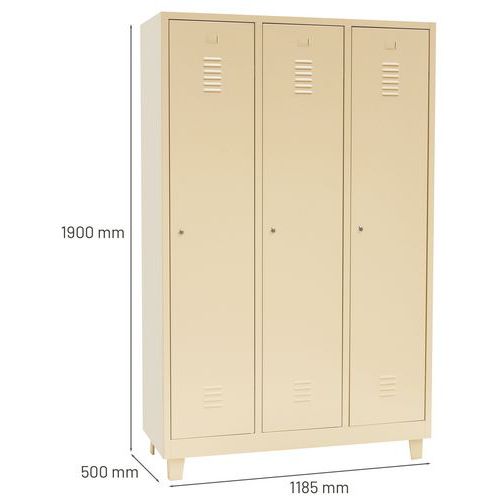 Clean & Dirty Locker With Plinth - Rapid Racking