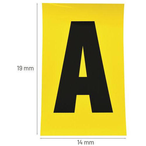 Self-Adhesive Letter Labels - A To Z - Rapid Racking