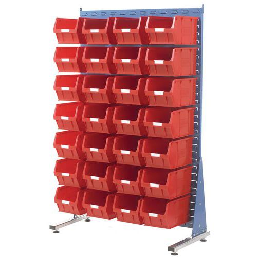 Single Sided Louvre Storage Panel With Picking Bins - Barton ...