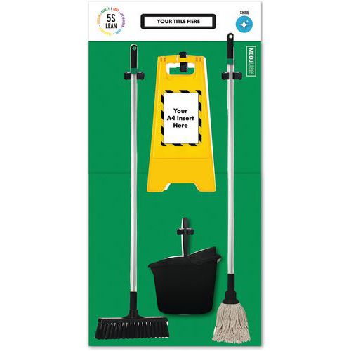Extra Large Cleaning Tool Shadow Board Station – Modulean 5S Lean ...