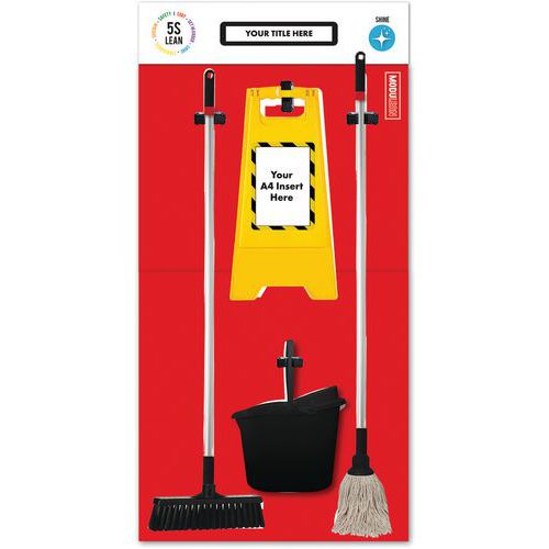 Extra Large Cleaning Tool Shadow Board Station – Modulean 5S Lean ...