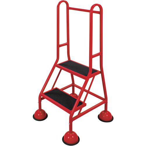 Mobile Warehouse Step Ladders & Guardrail - Rapid Racking