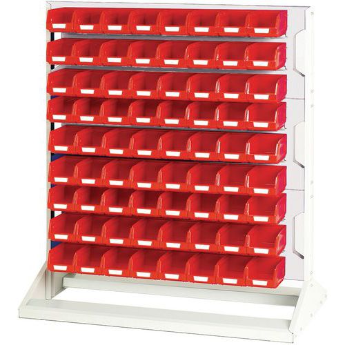 Bott Single-sided Louvre Panel Racks - 1125mm High - Rapidracking.com
