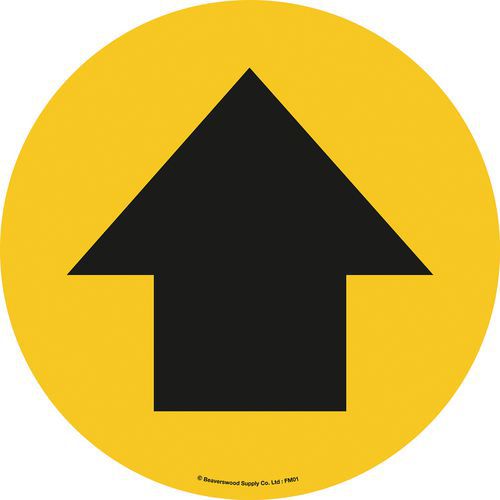 Heavy Duty Floor Safety Markers - Self-Adhesive PVC - Indoor/Outdoor ...