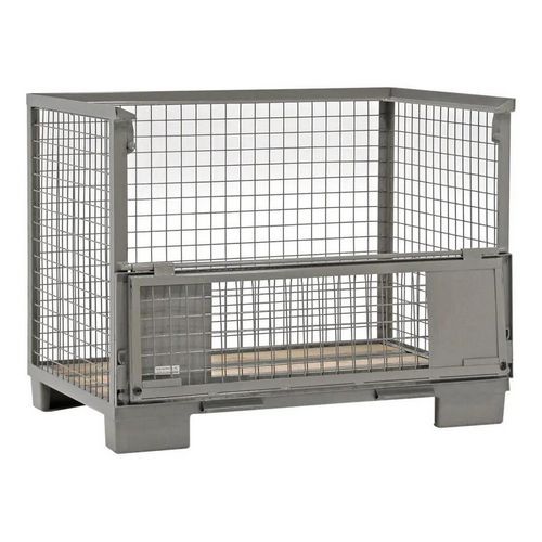 Metal Mesh Stillage - Half Drop Front with Forklift Guides - Kruizinga ...