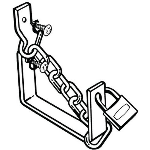 Buy Anti-theft hooks for ladder - Mottez - Rapid Racking
