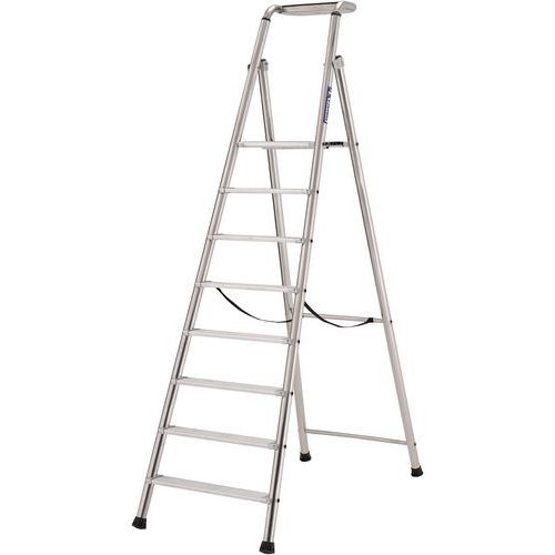 Aluminium Platform Step Ladder - Heavy Duty - Rapid Racking