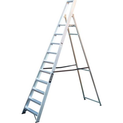 Industrial Aluminium Platform Step Ladders - Rapid Racking