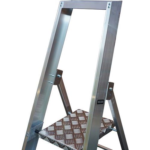 Industrial Aluminium Platform Step Ladders - Rapid Racking