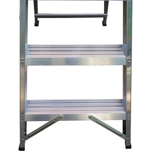 Industrial Aluminium Platform Step Ladders - Rapid Racking