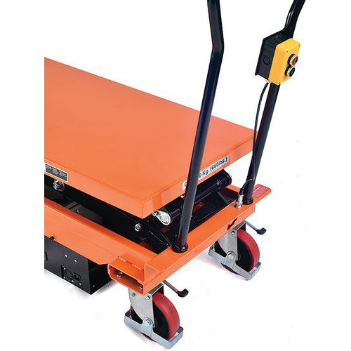 Electric Mobile Scissor Lift Table - 950h - Rapid Racking