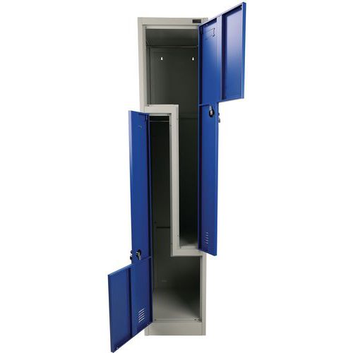 Metal Storage Locker with L-shaped Doors - Rapid Racking
