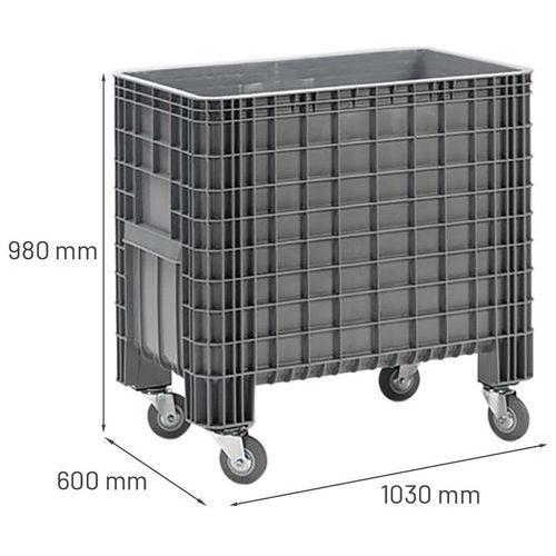Stackable Pallet Container - Solid sides - Rapid Racking