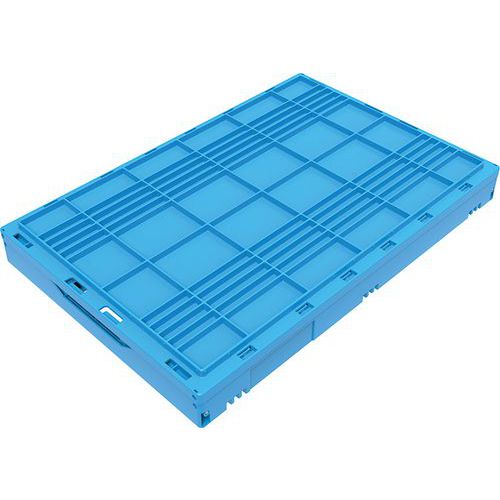 Blue Folding Euro Containers - 60L to 68L - Rapid Racking