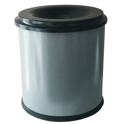 Metal Waste Bin - Fire Retardant - 20-110l - Black Or Grey - Manutan ...