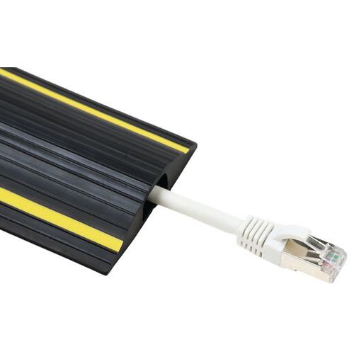 Outdoor Cable Cover Strip - Black & Yellow Stripes - 3M Long - Manutan ...
