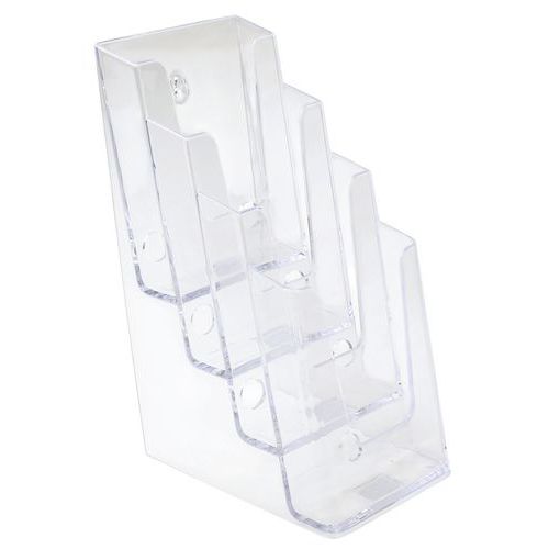A4 Leaflet Holder - Transparent Standing Displays - Manutan Expert ...
