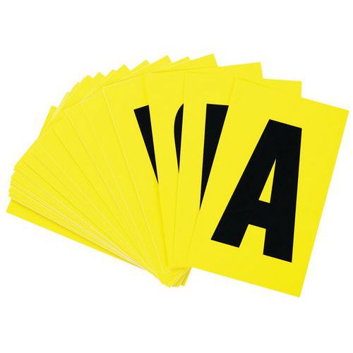 Self-Adhesive Letter Labels - A To Z - Rapid Racking