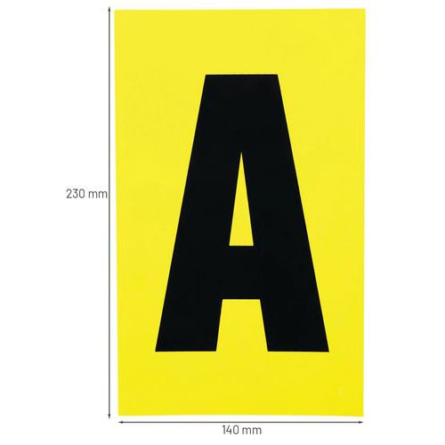 Self-Adhesive Letter Labels - A To Z - Rapid Racking