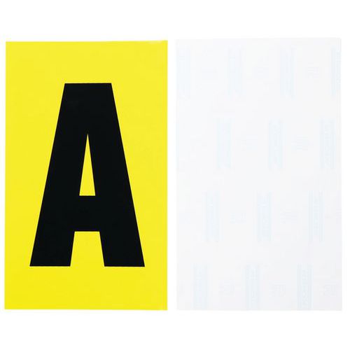 Self-Adhesive Letter Labels - A To Z - Rapid Racking